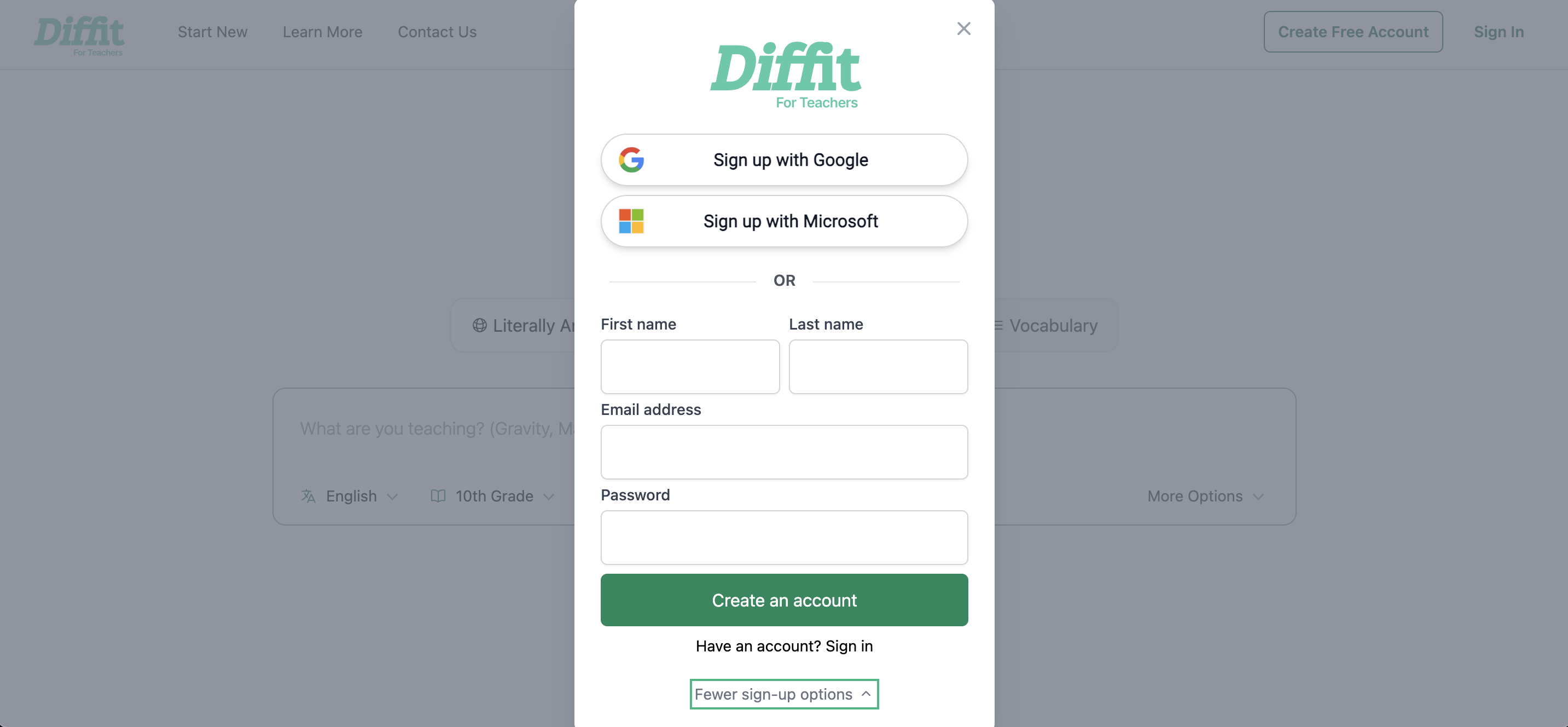 How to create a new account – Help Center